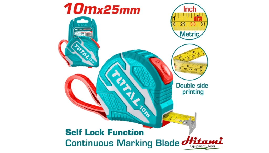 Thước kéo 10m Total TMT1262101 (10mx25mm)
